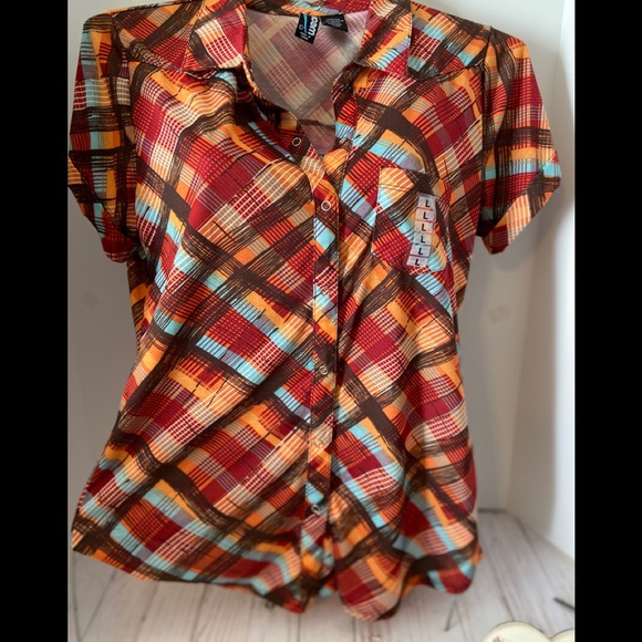 Weavers | Tops | Vintage Look Button Plaid Shirt | Poshmark